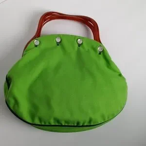 DeLanthe | Bags | Vintage Delanthe Bermuda Handbag Monogram Faux ...